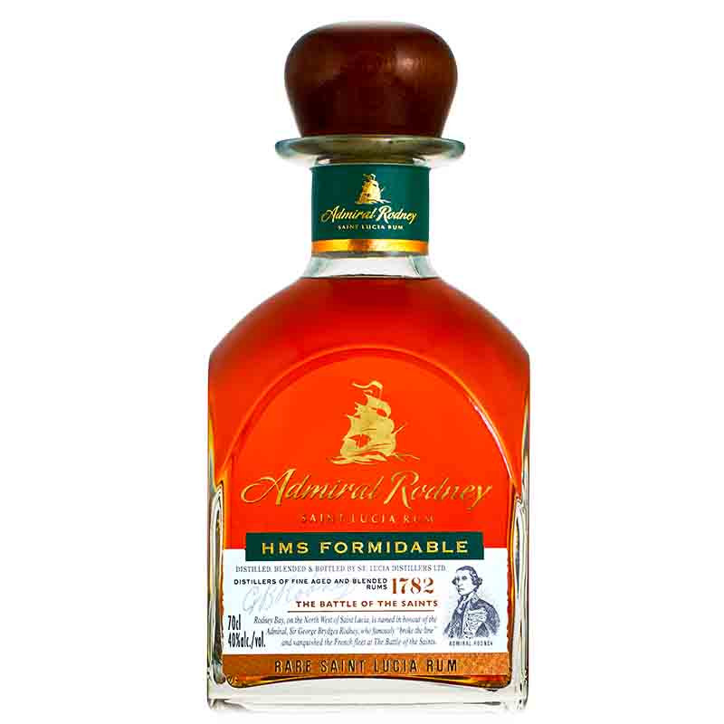 Rhum HMS Formidable | Admiral Rodney | Cadeau prestige de Sainte-Lucie